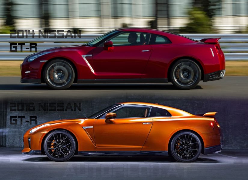 002-2014-vs-2016-Nissan-GT-R-Vergleich-difference-unterschied-versus ...